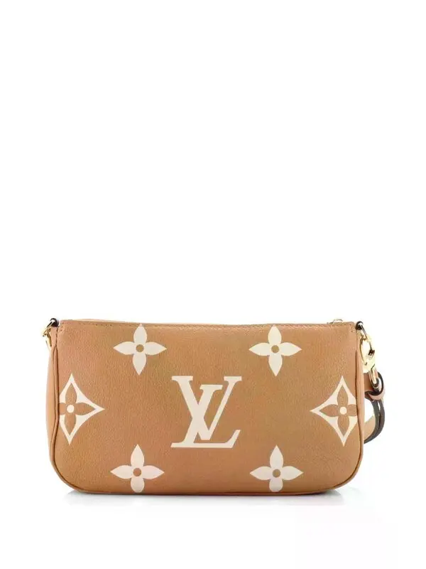 LOUIS VUITTON Multi Pochette Accessoires Bicolor Monogram Empreinte Giant Crossbody Bag