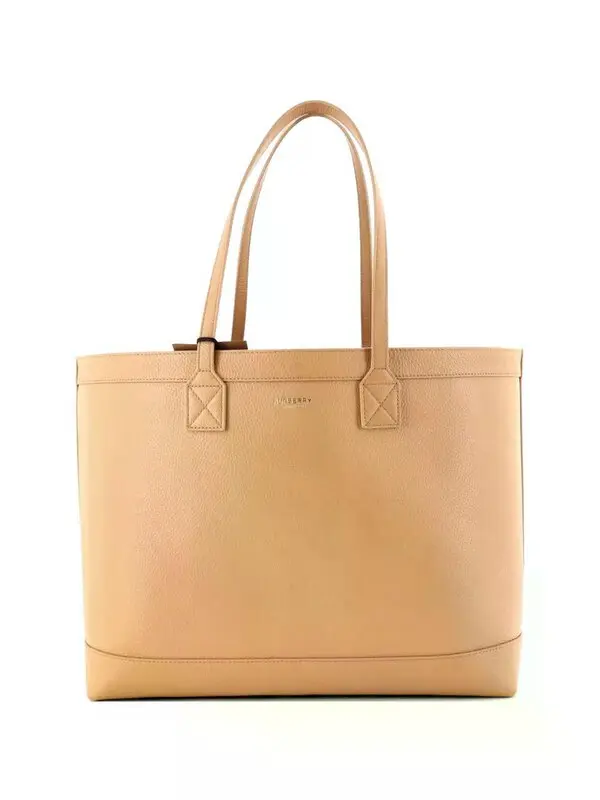Burberry London Leather Medium Tote Bag - Neutrals