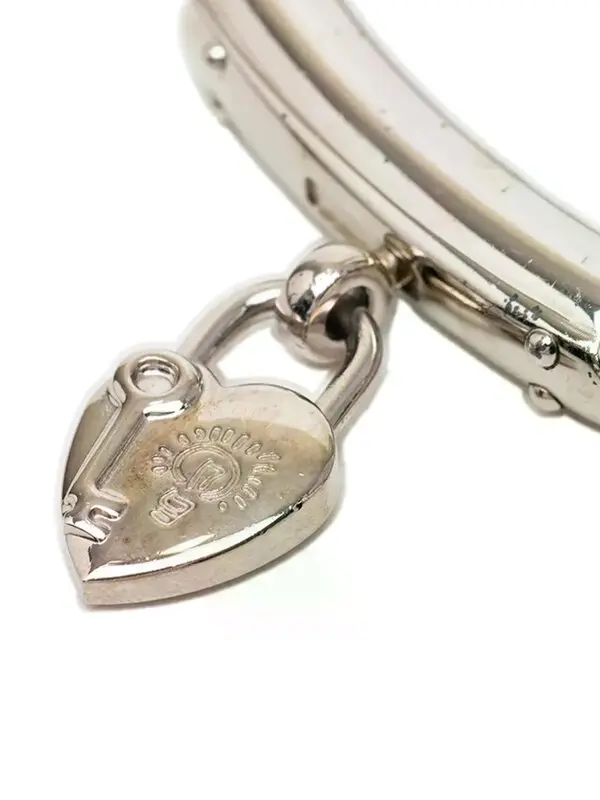 Hermès Leather Cadena Heart Charm Bracelet