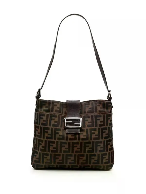 Fendi Zucca Canvas Shoulder Bag