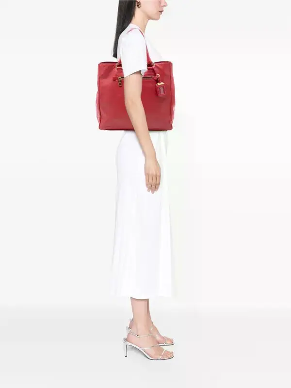 Prada Vitello Daino Open Convertible Tote Satchel