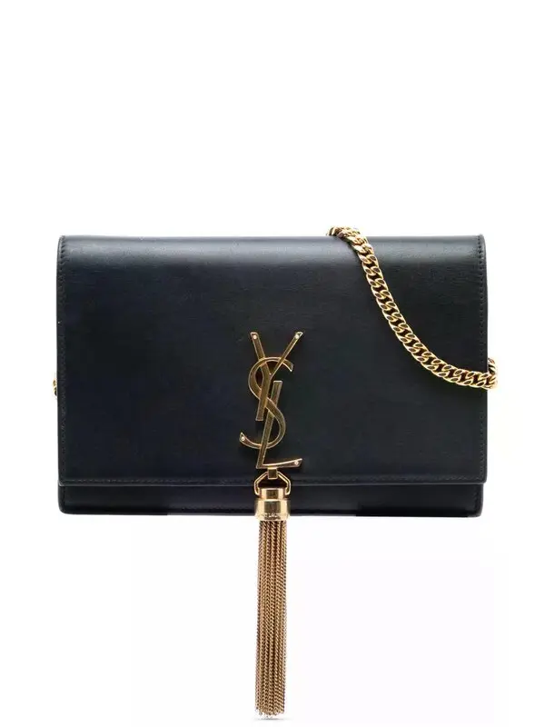 Saint Laurent 2017 Small Monogram Kate Tassel Crossbody Bag - Black