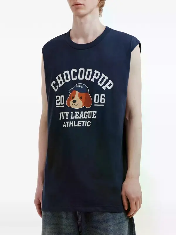 CHOCOOLATE Sleeveless T-shirt - Blue