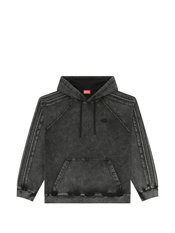 DIESEL® Logo-embroidered Hoodie - Grey