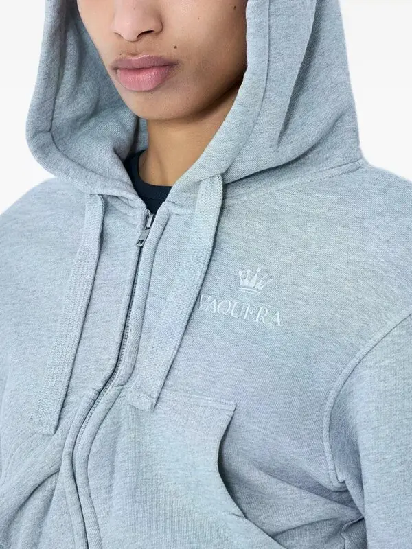 Vaquera Twisted Zip-up Cotton Hoodie