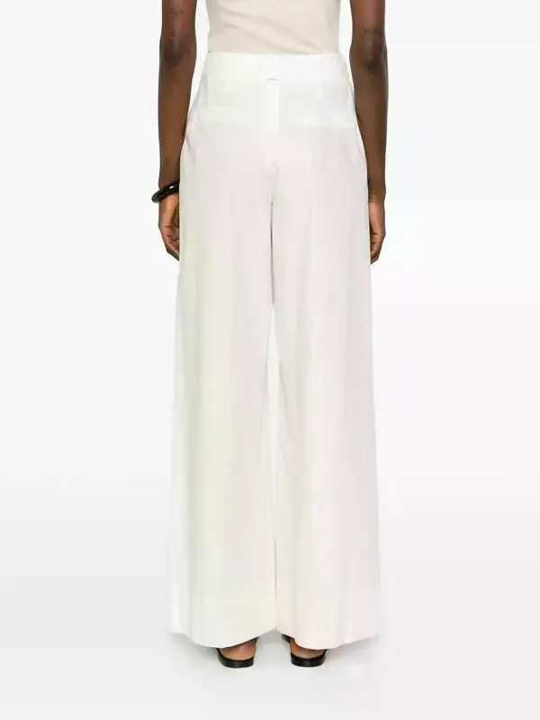 TWINSET Wide Leg Trousers With Zip Fastening Pockets