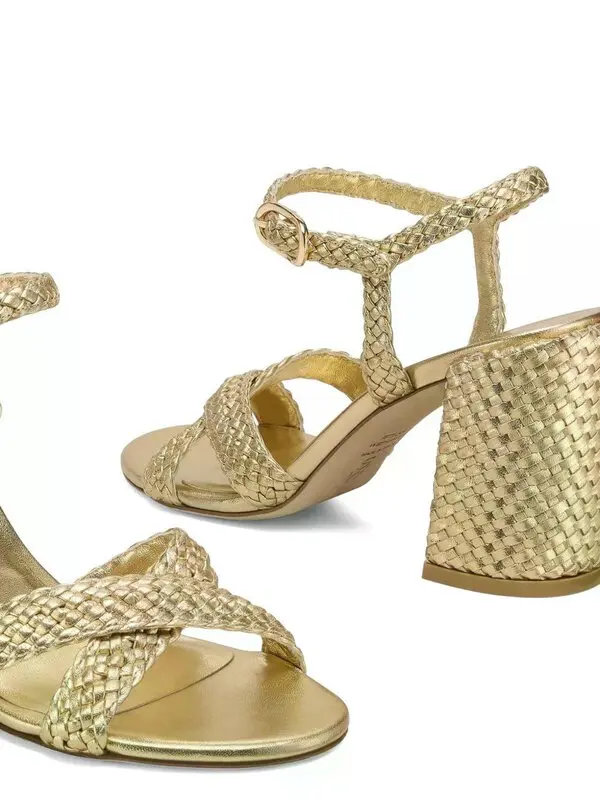 STUART WEITZMAN Alyssa Interwoven High Block Heel Sandals