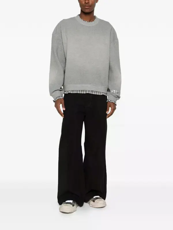 MADFRENZY Double-button Wide Leg Trousers
