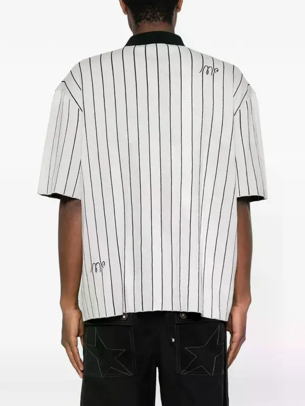 MADFRENZY Mf Striped Zip Polo Shirt
