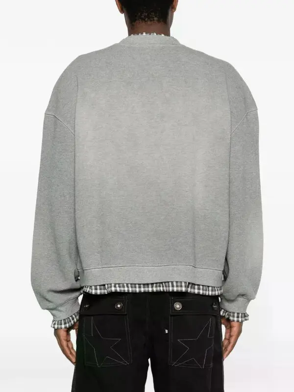 MADFRENZY Gingham-trim Sweatshirt
