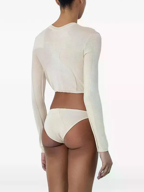 SKIN SERIES Button Cropped Cardigan