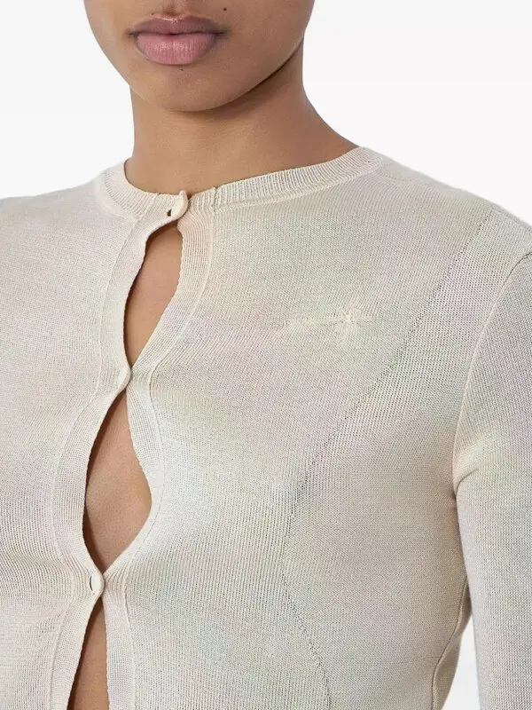 SKIN SERIES Button Cropped Cardigan