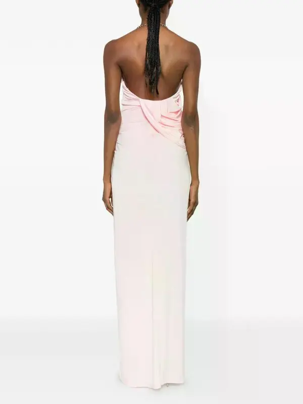 Amen Twisted Halter-neck Maxi Dress
