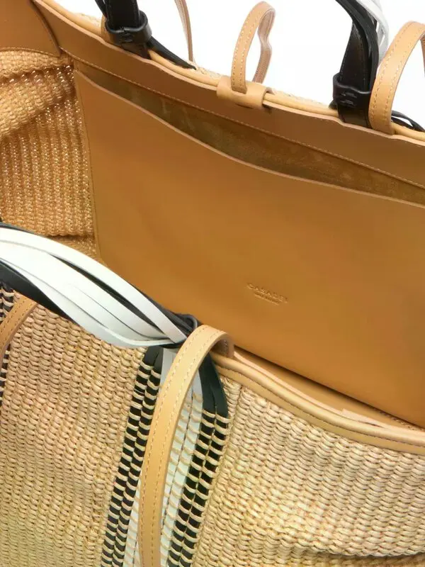 Casadei Amalfi Woven Shoulder Bag - Neutrals