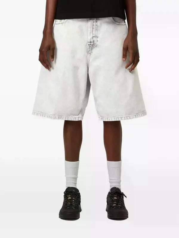 Carhartt Work In Progress Logo-patch Denim Shorts