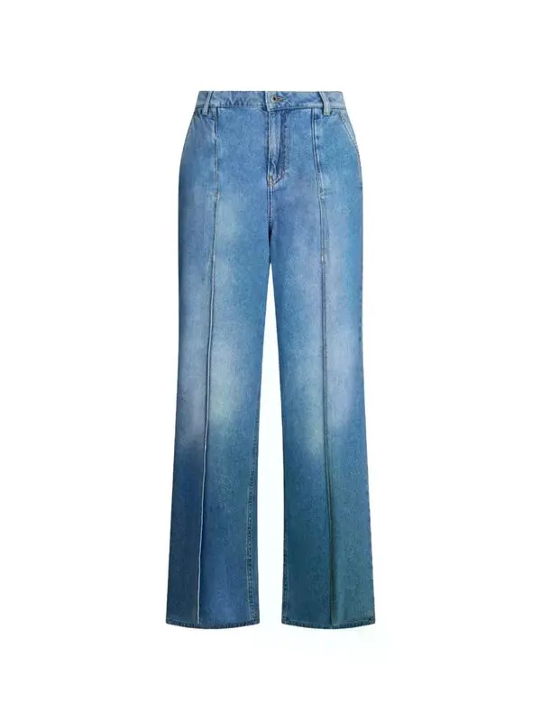 Liu Jo High Waist Wide Leg Jeans With Front Slits