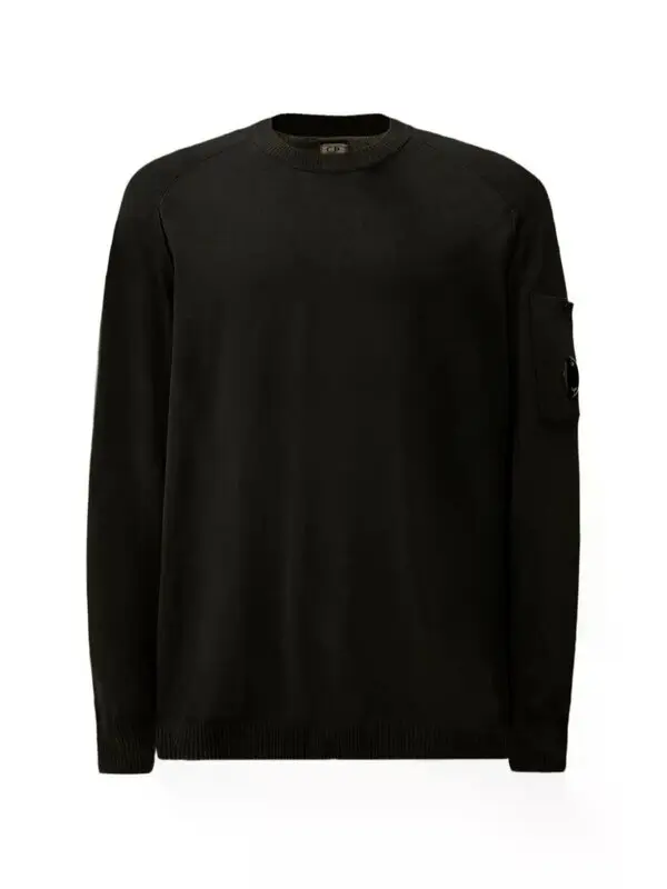 C.P. COMPANY Crew Neck Long Sleeve Sweater With Logo Detail