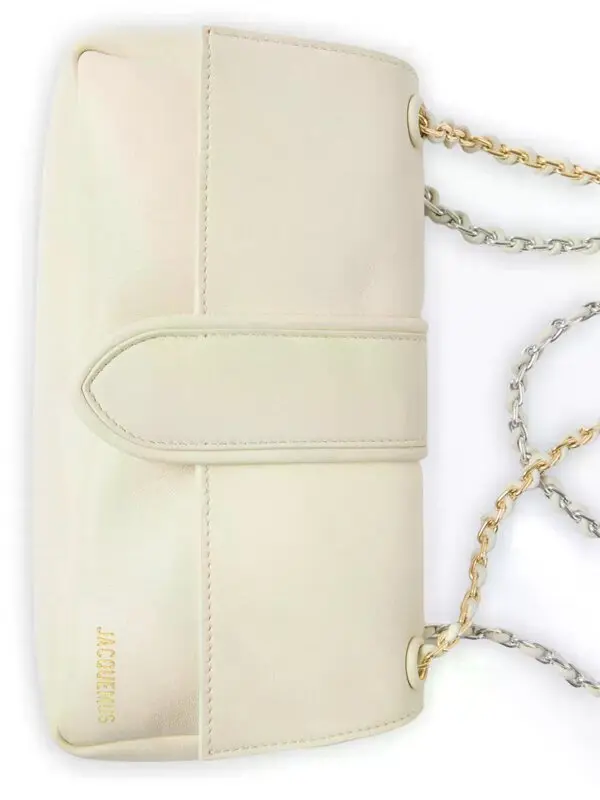 Jacquemus Le Bambino Chaîne Leather Shoulder Bag - Neutrals