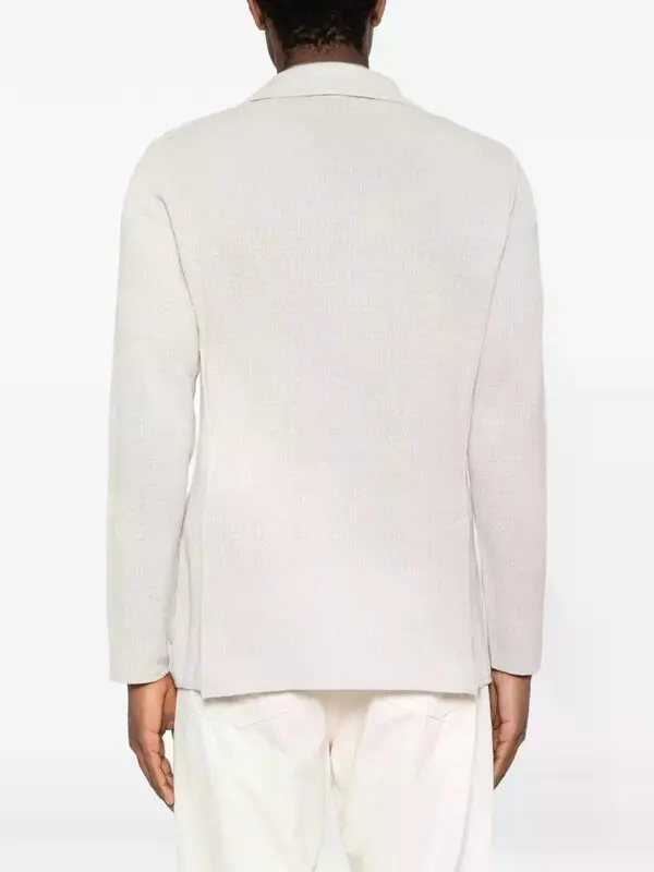 LARDINI Notched Patch Pocket Jacket