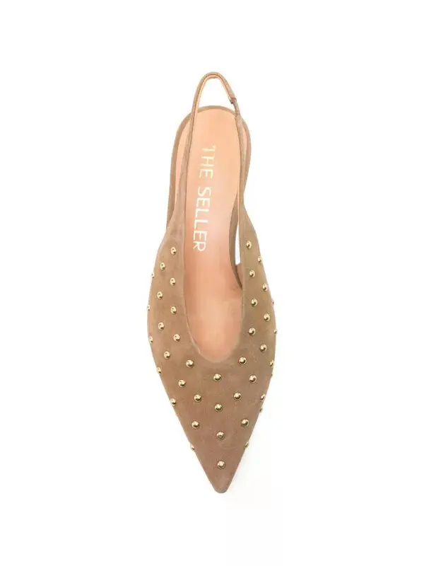 THE SELLER Studded Slingback Pumps