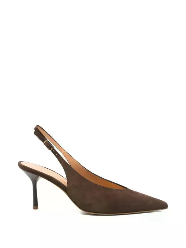 THE SELLER Slingback Pumps With Buckle Fastening - Brown