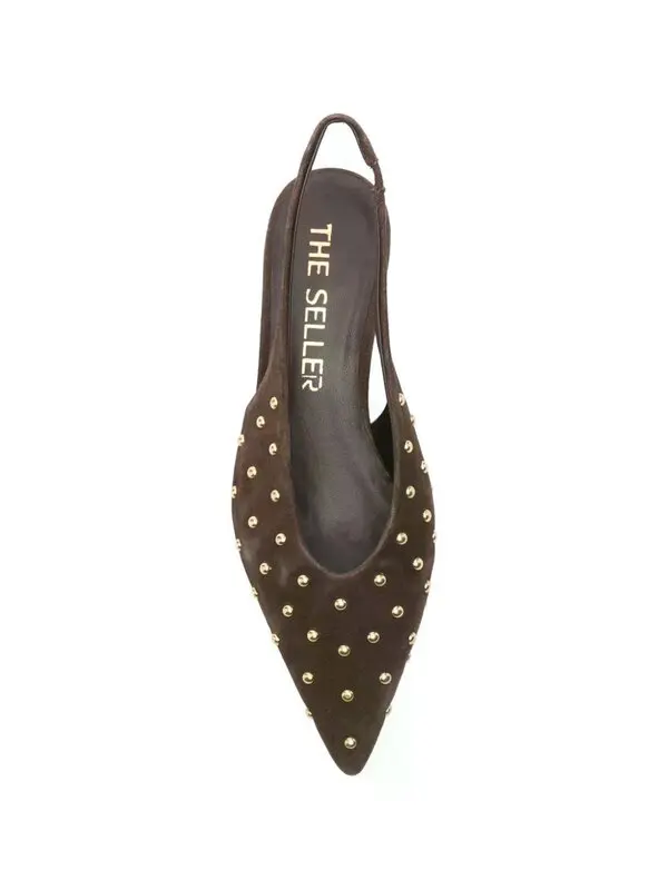 THE SELLER Naiarah Studded Slingback Pumps