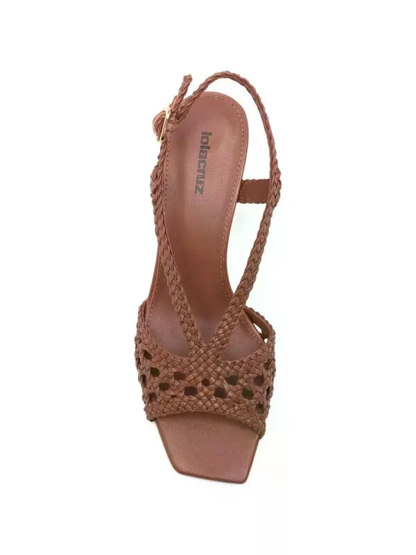 Lola Cruz Tabata Braided-strap Sandals - Brown
