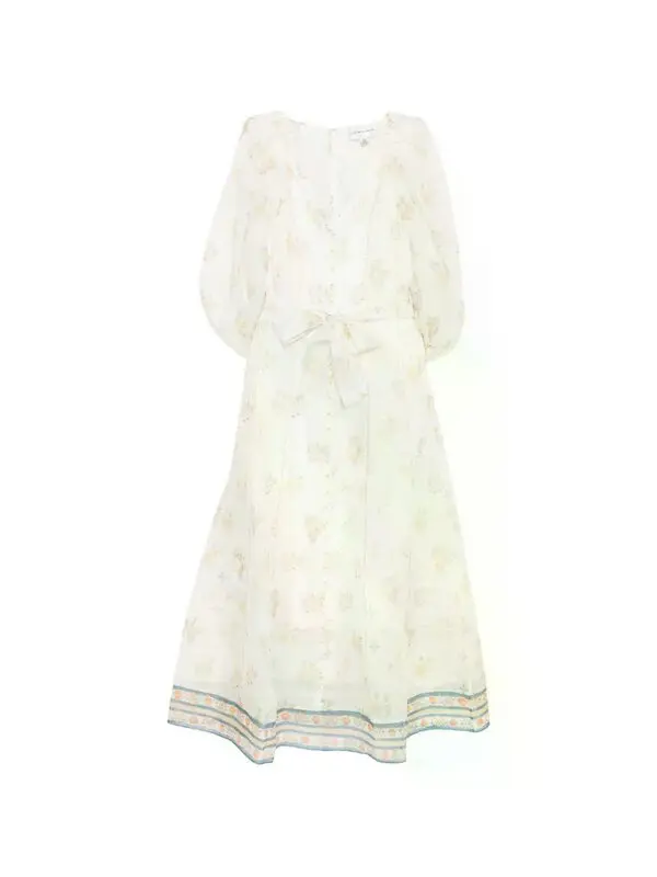 WE ARE KINDRED Cynthia Maxi Dress With V-neck And Puff Sleeves - Neutrals