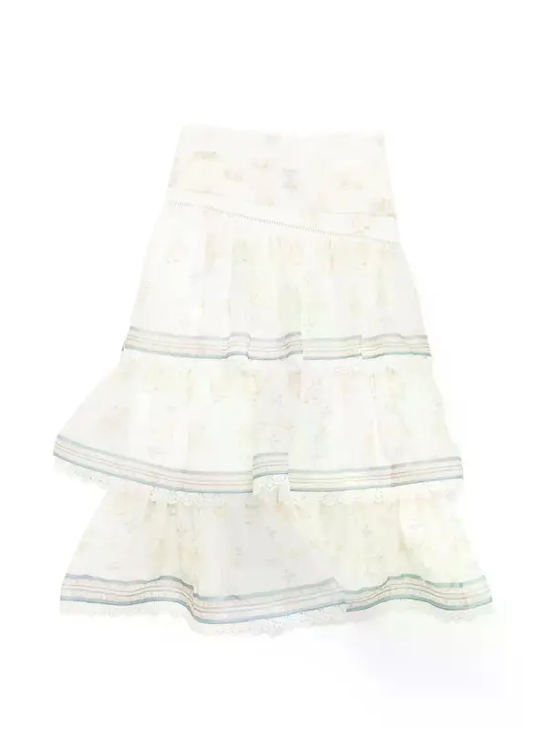WE ARE KINDRED Cynthia Midi Skirt With Scalloped Trim