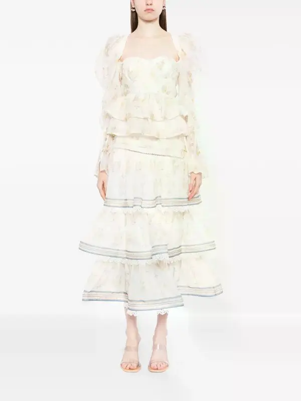 WE ARE KINDRED Cynthia Midi Skirt With Scalloped Trim