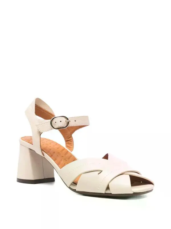 Chie Mihara Crossover Strap Sandals - Neutrals