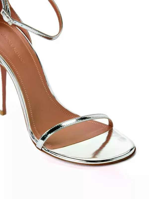 Amina Muaddi Embellished Strap Sandals