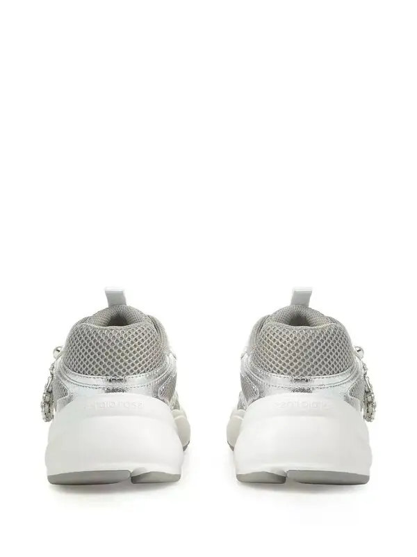 SERGIO ROSSI Tone Crystal Embellished Mesh Panelled Sneakers