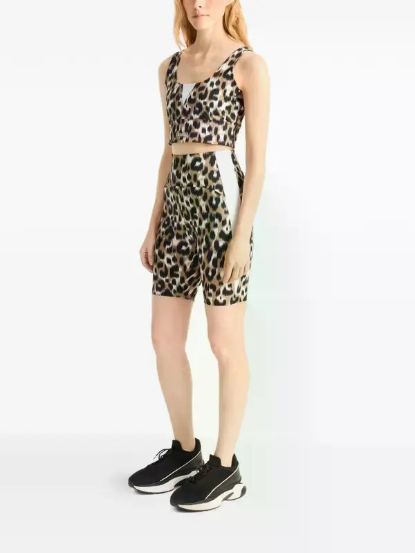 Fusalp Biarro Leopard-pattern Shorts - Neutrals