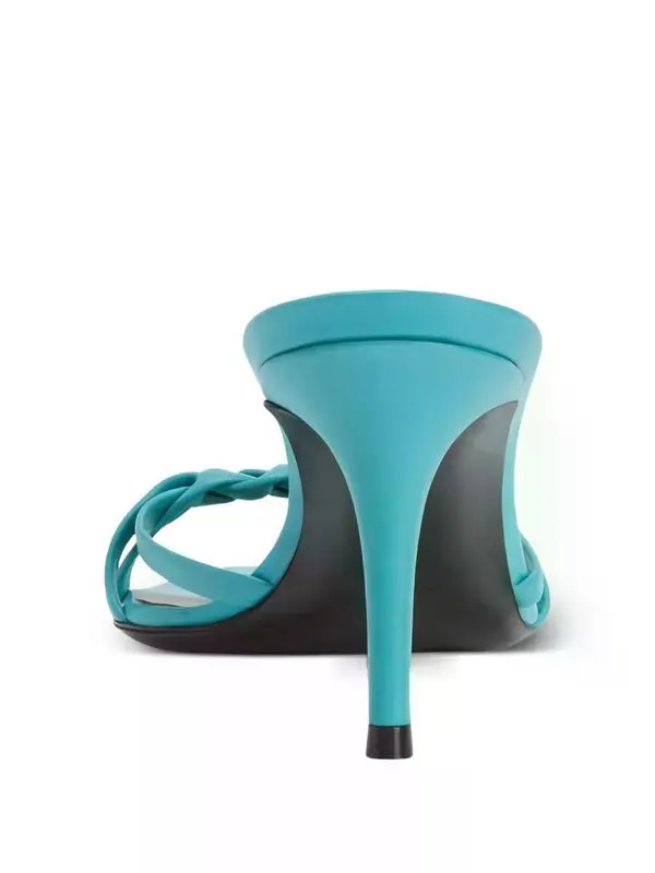 GIUSEPPE ZANOTTI Braided Strip Mules - Blue