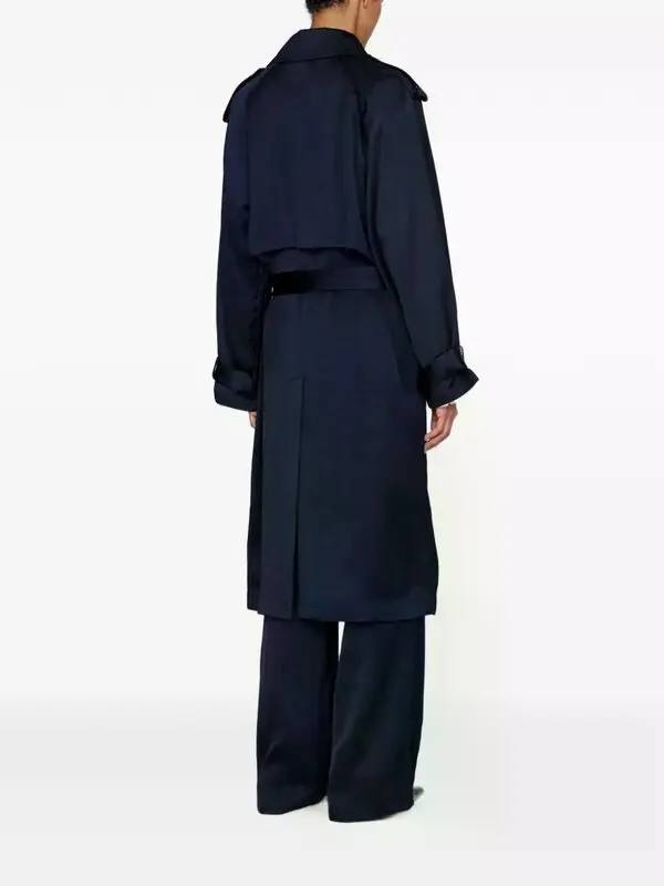 ANINE BING Ricki Maxi Trench Coat - Blue
