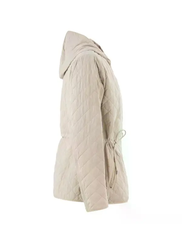 MOORER Hooded Diamond Quilted Jacket