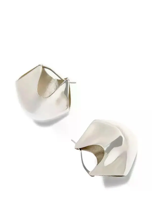 Khaite Lotus Sculptural Earrings - Silver