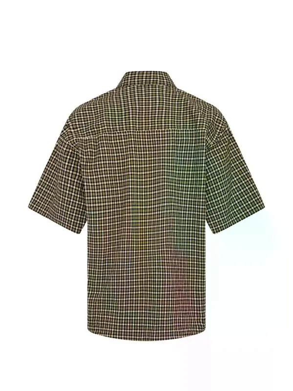 Martine Rose Checked Panel Polo Shirt