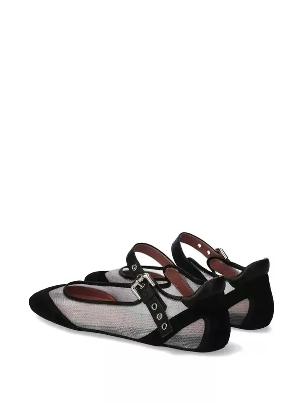 Premiata Buckle Ballet Flats - Black