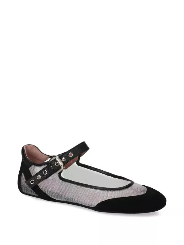 Premiata Buckle Ballet Flats - Black