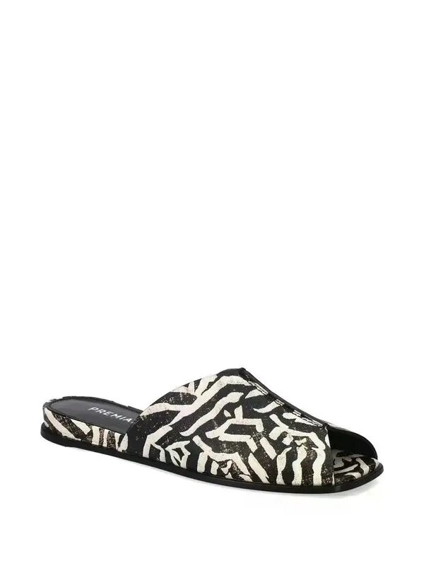 Premiata Zebra-print Flat Sandals