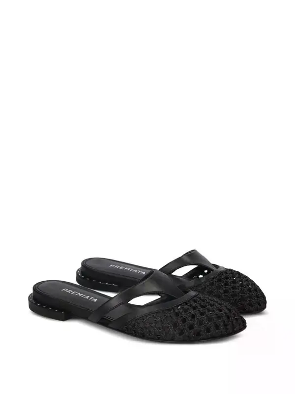 Premiata Woven Studded Flat Mules