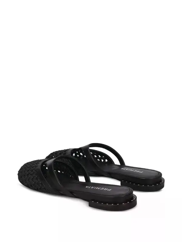 Premiata Woven Studded Flat Mules