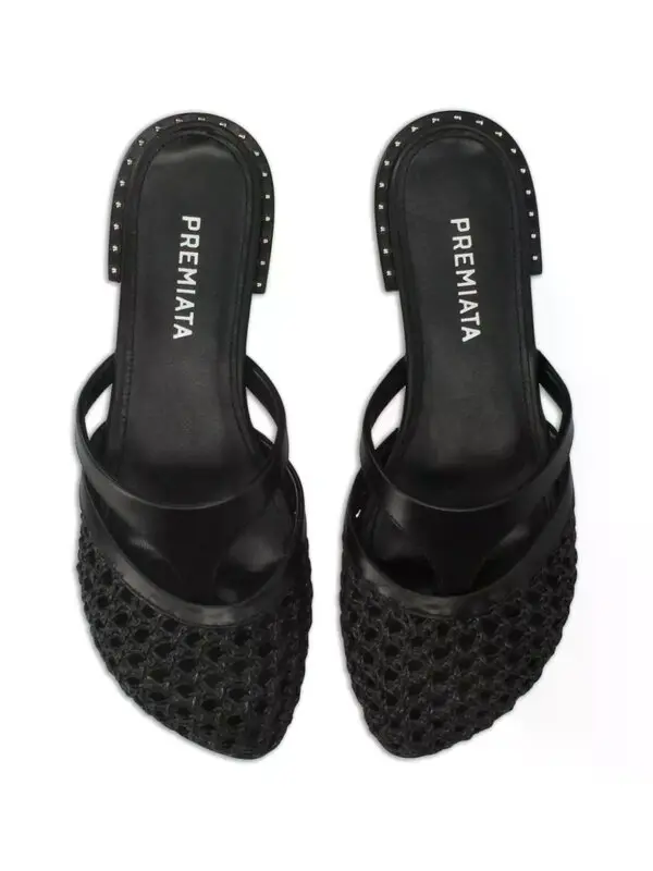 Premiata Woven Studded Flat Mules