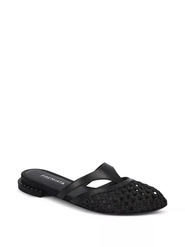 Premiata Woven Studded Flat Mules