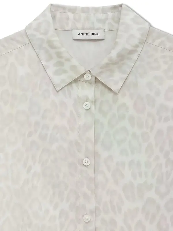 ANINE BING Coco Leopard-print Shirt