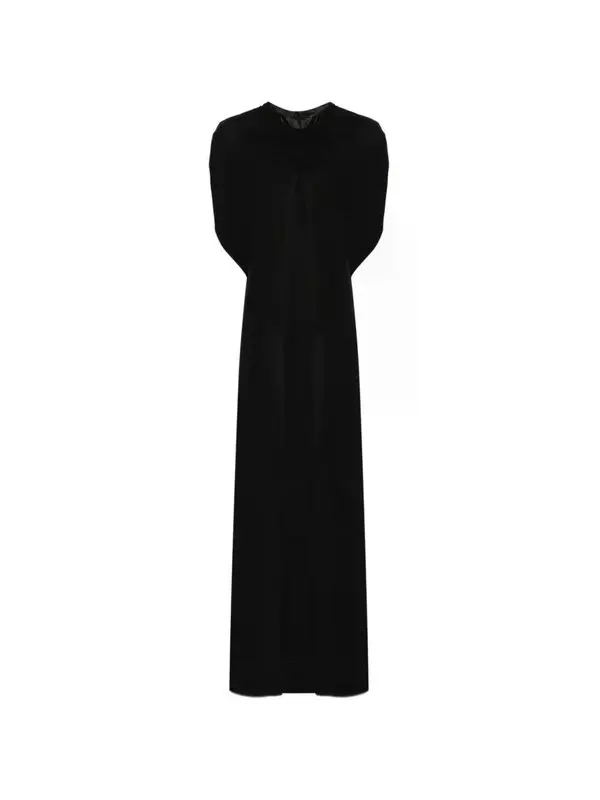 DARKPARK Draped Panelled Coat - Black