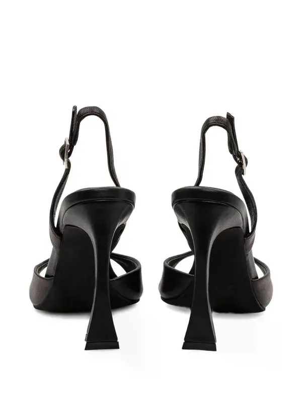 Jeffrey Campbell Augustine Buckle Strap Sandals - Black