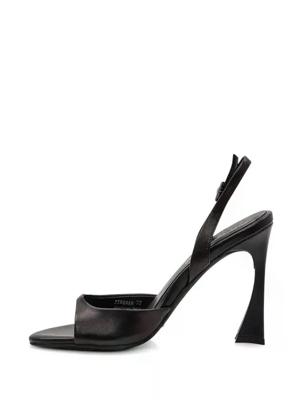 Jeffrey Campbell Augustine Buckle Strap Sandals - Black